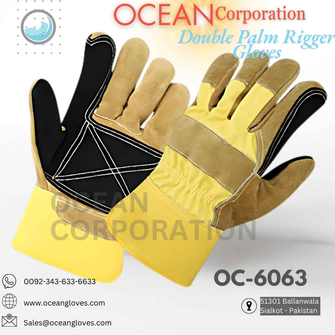 Heavy Duty Construction Gloves | Double Reinforced Palm